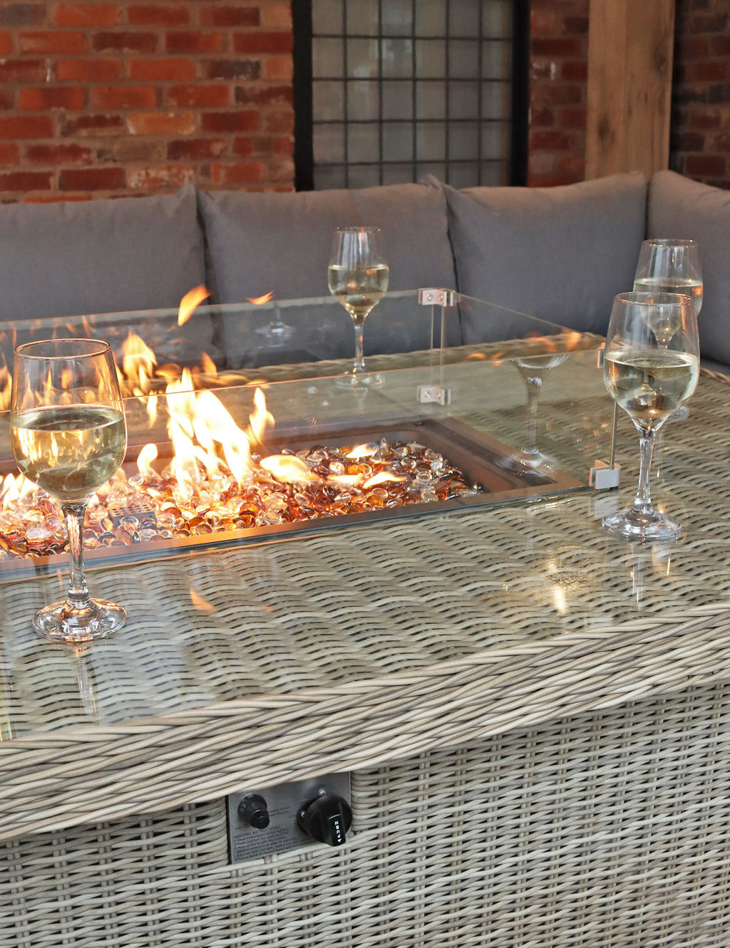 Wentworth 8 Seater Fire-Pit Lounge Set | Royalcraft | M&S