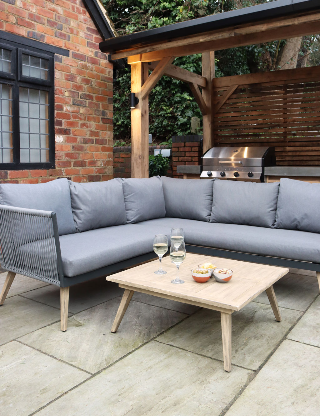 Milan Corner Garden Lounge Set | Royalcraft | M&S