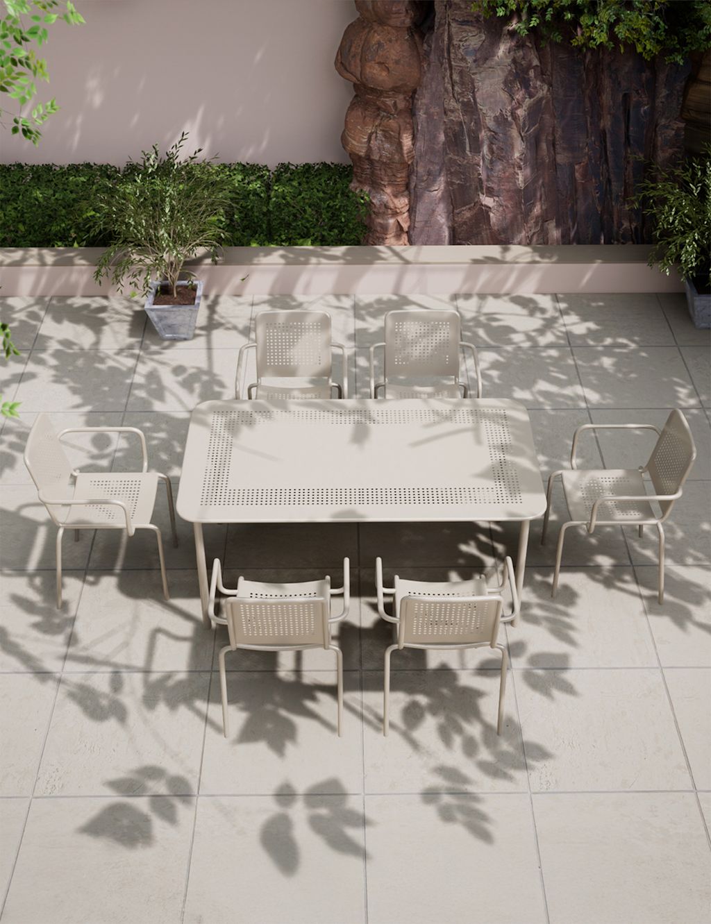 Porto 6 Seater Rectangle Garden Table & Chairs | Royalcraft | M&S