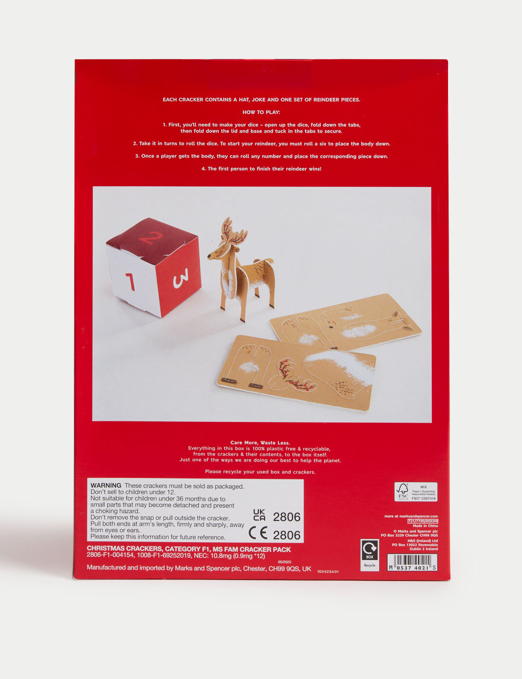 Build-A-Reindeer Christmas Crackers | M&S