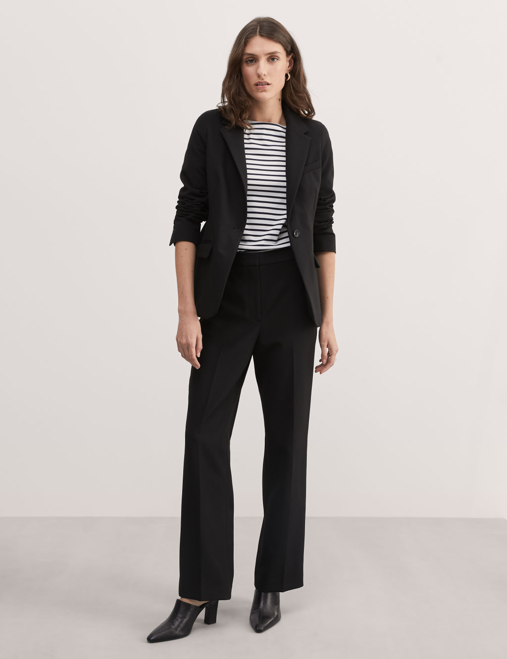 Straight Leg Trousers | JAEGER | M&S