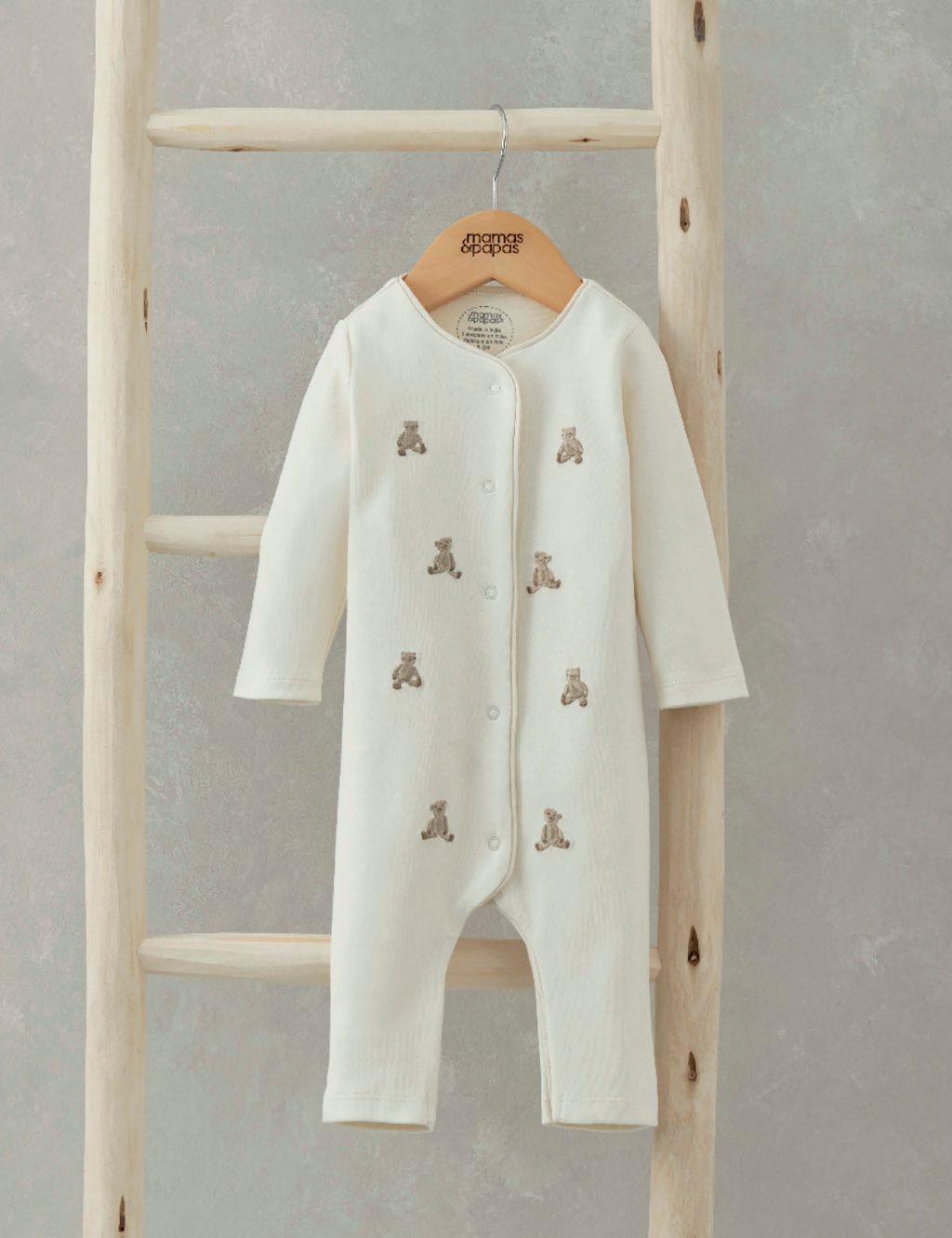 Embroidered Teddy Bear Romper (7lbs-1 Yrs) | Mamas & Papas | M&S