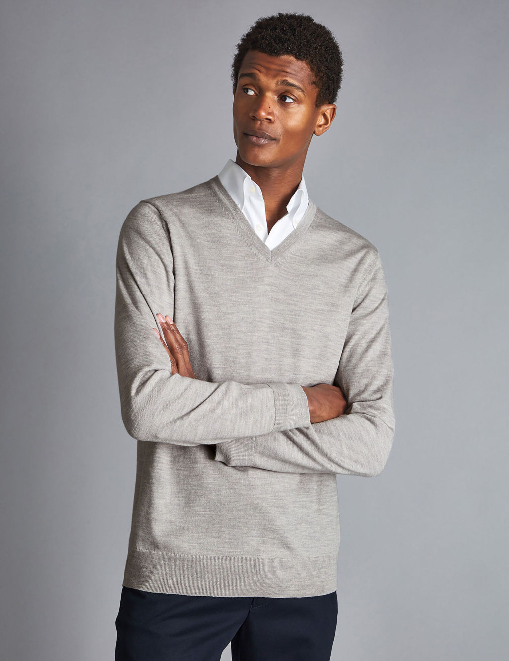Men’s V-Neck Jumpers | M&S