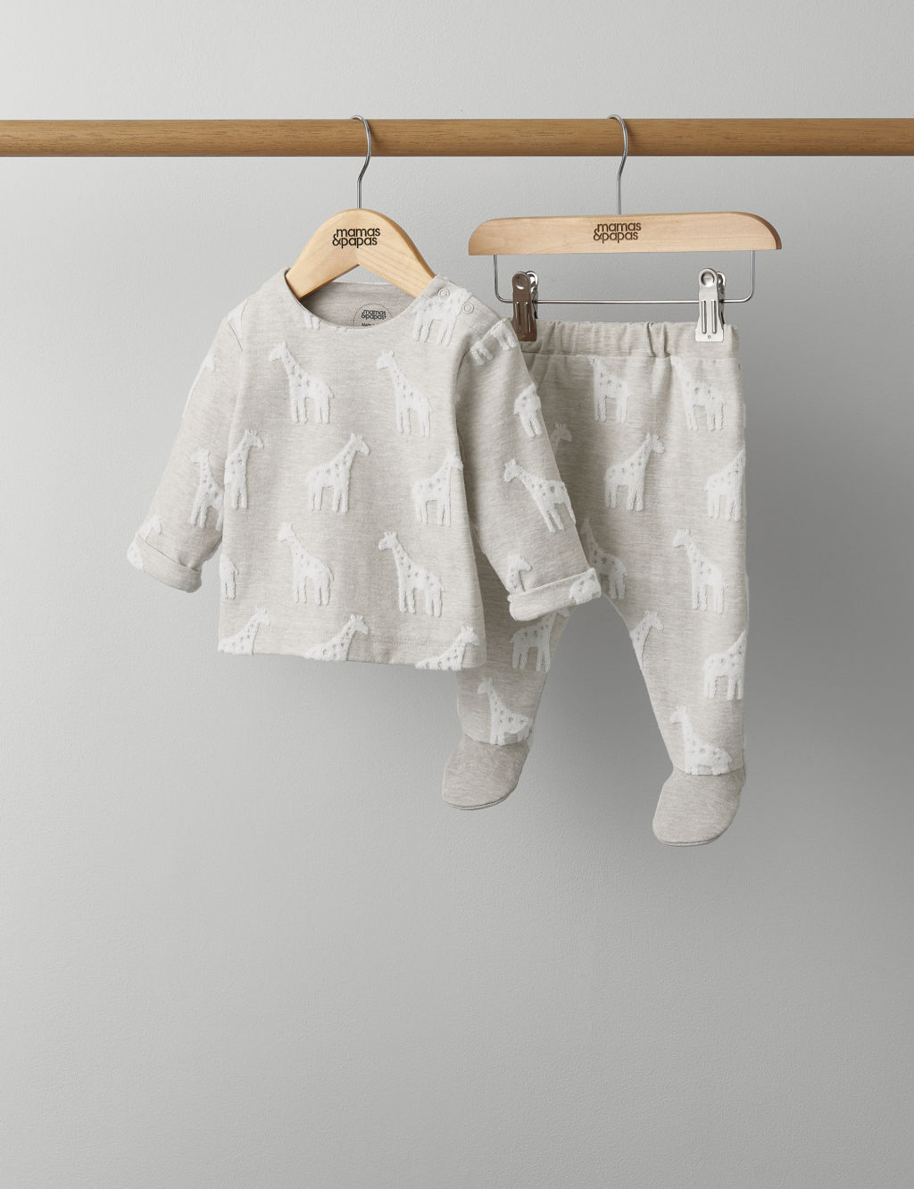 2pc Pure Cotton Giraffe Outfit (7lbs-1 Yrs) | Mamas & Papas | M&S
