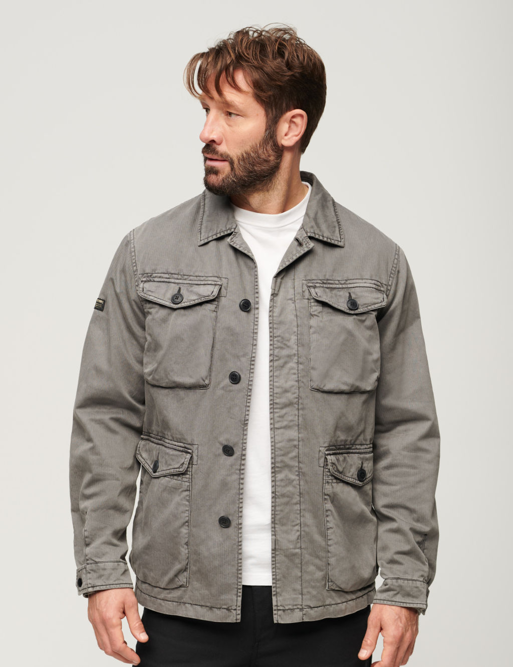 Pure Cotton Utility Jacket | Superdry | M&S