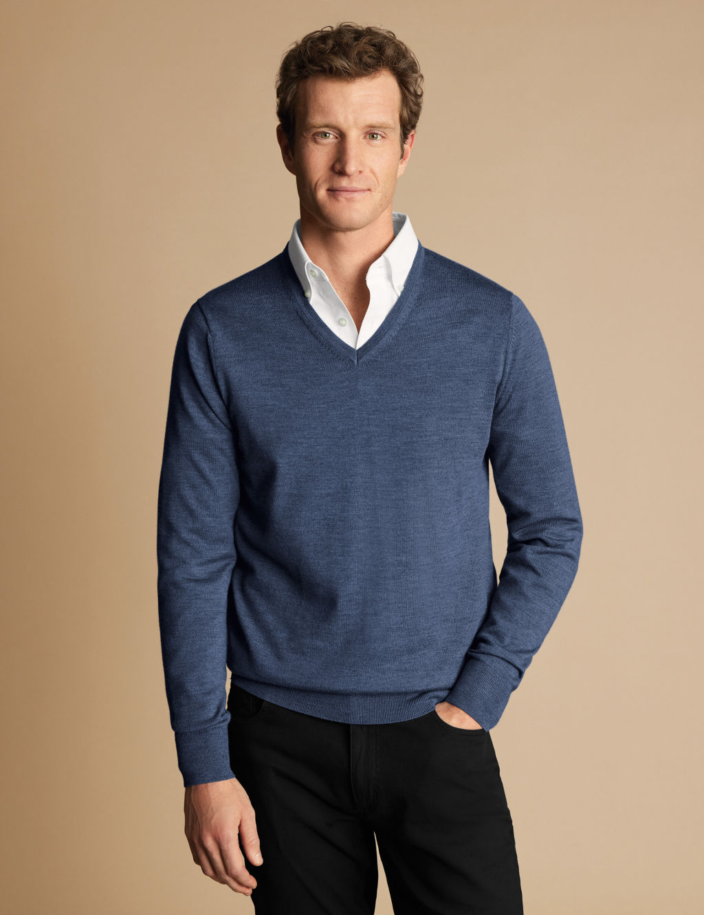 Men’s V-Neck Knitwear at M&S