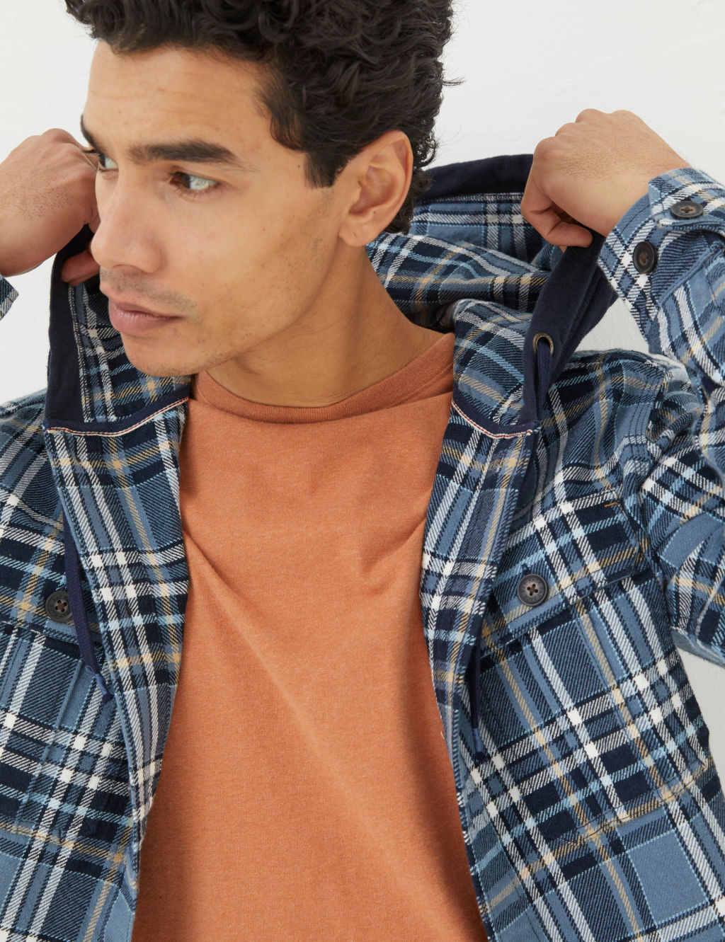 Pure Cotton Check Overshirt | FatFace | M&S