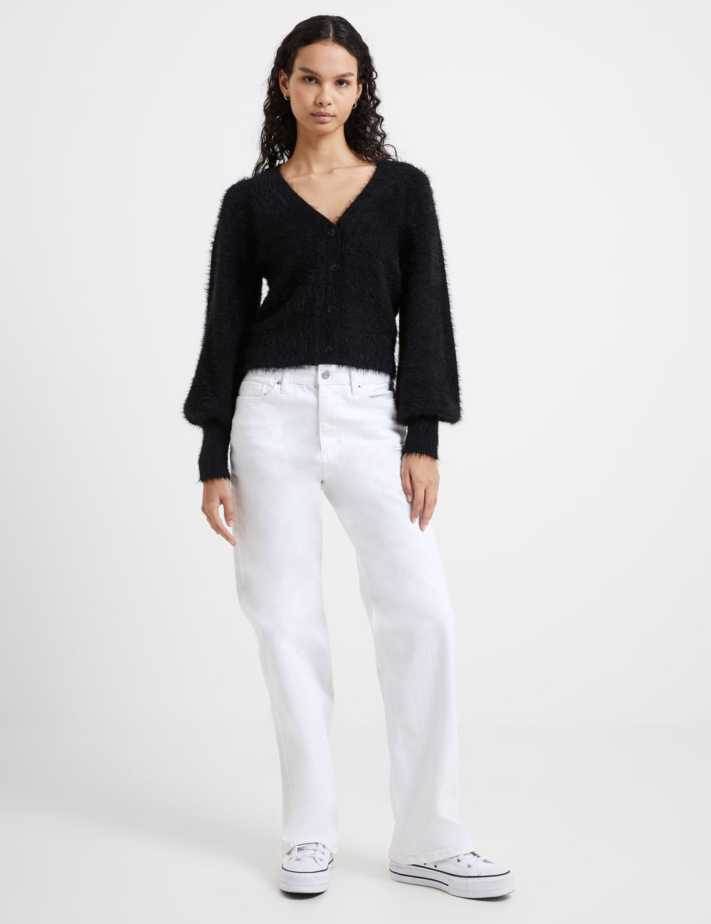 Textured V-Neck Button Front Cardigan | French Connection | M&S