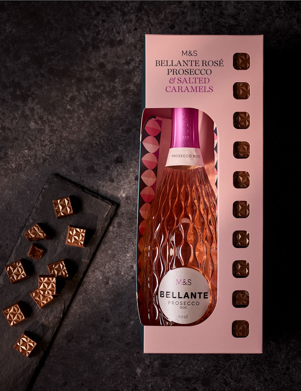 Bellante Rosé Prosecco & Salted Caramels | M&S