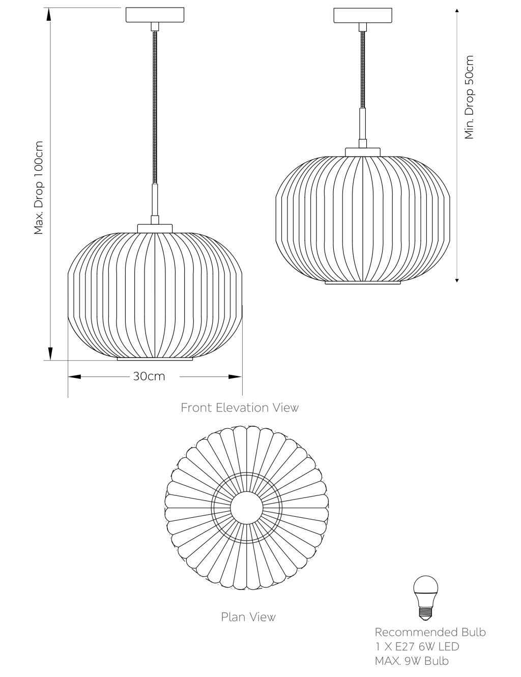 Amelia Pendant Light | M&S Collection | M&S
