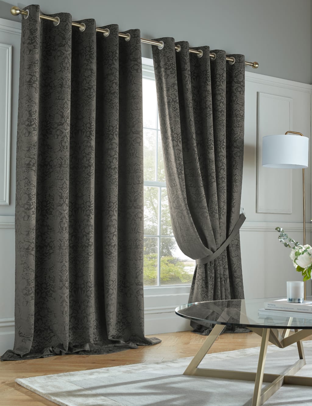 Ready-Made Eyelet Curtains at M&S