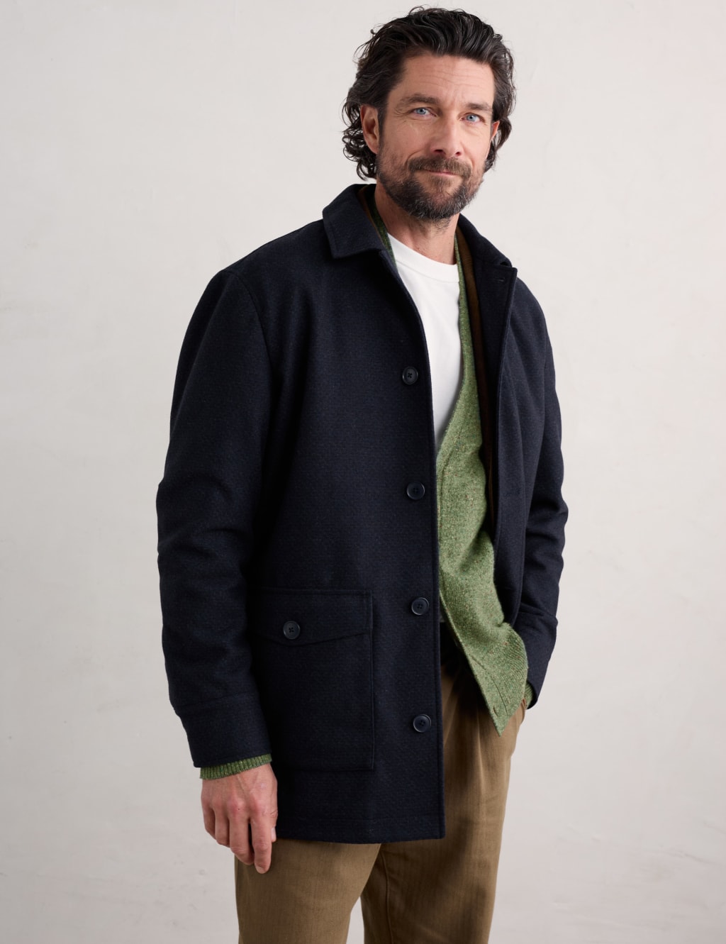 Men’s Wool Coats & Jackets at M&S