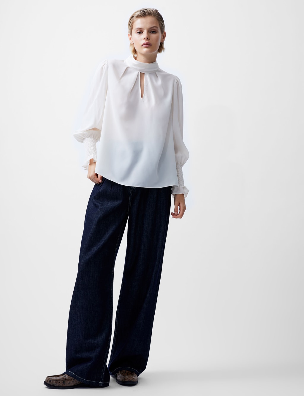Women’s High-Neck Shirts & Blouses at M&S