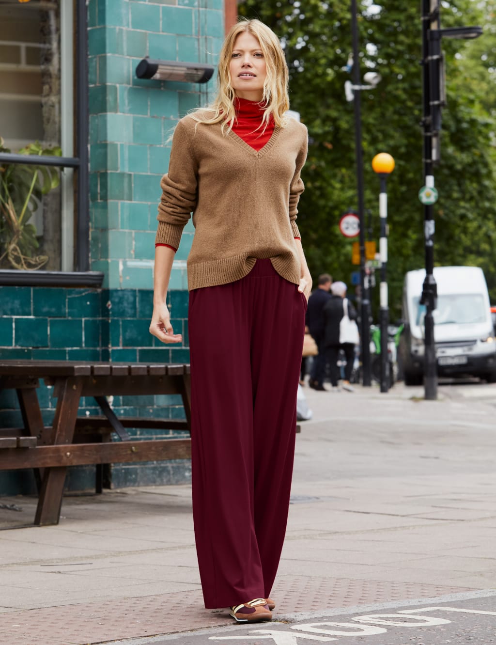 Women's Red Trousers at M&S