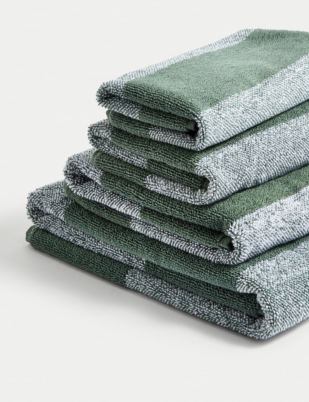 Green Towels at M&S