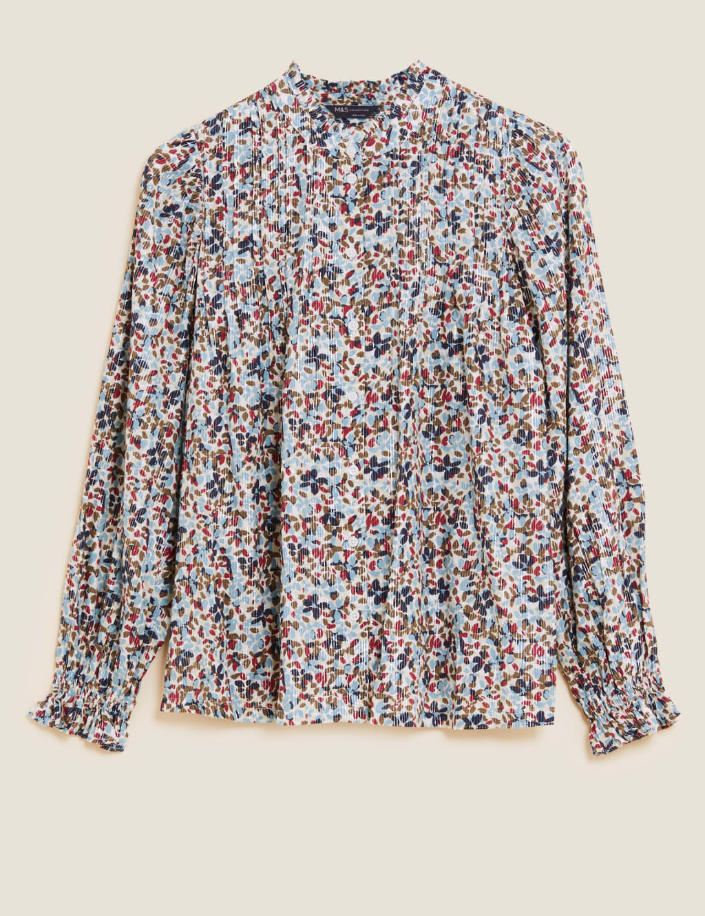 Modal Blend Sparkly Printed Blouse | M&S Collection | M&S IE