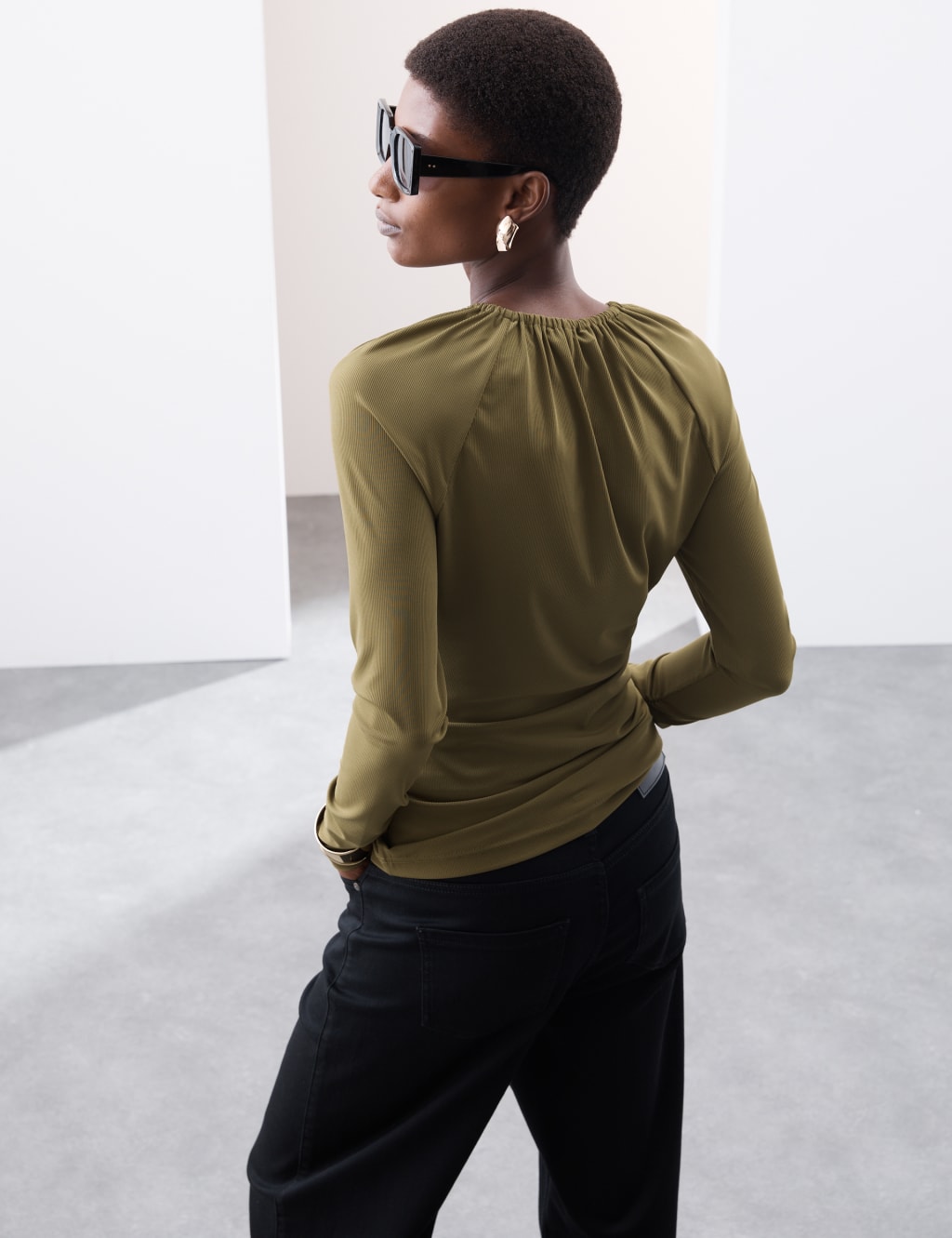 Ribbed Tops for Women at M&S