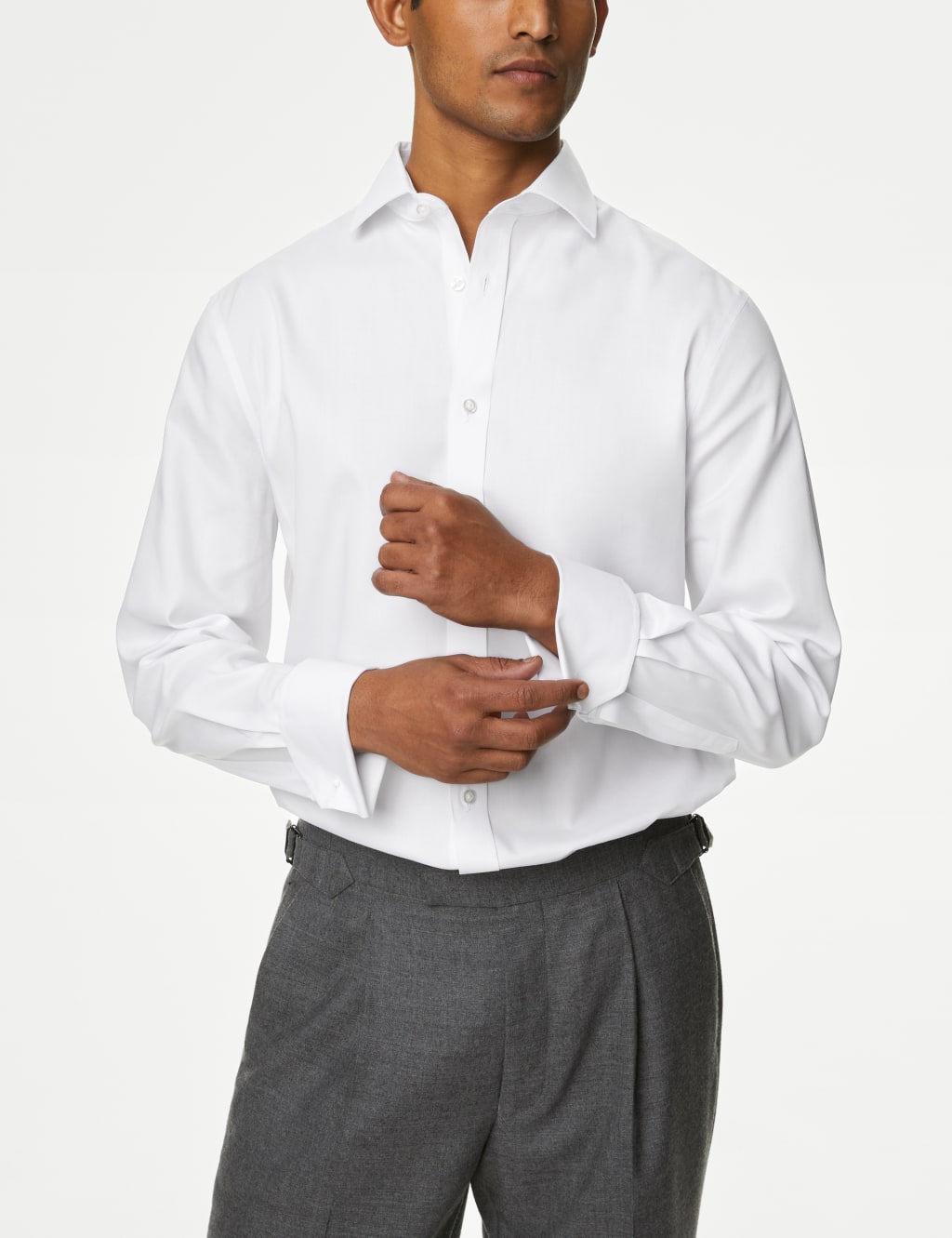 Men's Double Cuff Formal Shirts at M&S