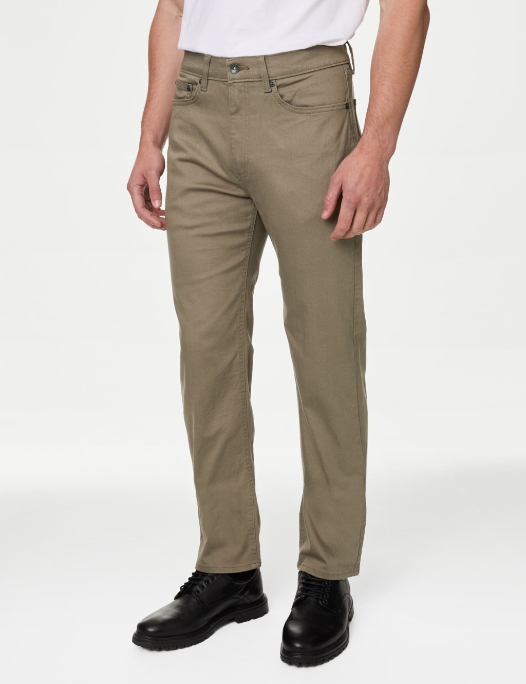 Men’s Straight-Fit Trousers at M&S