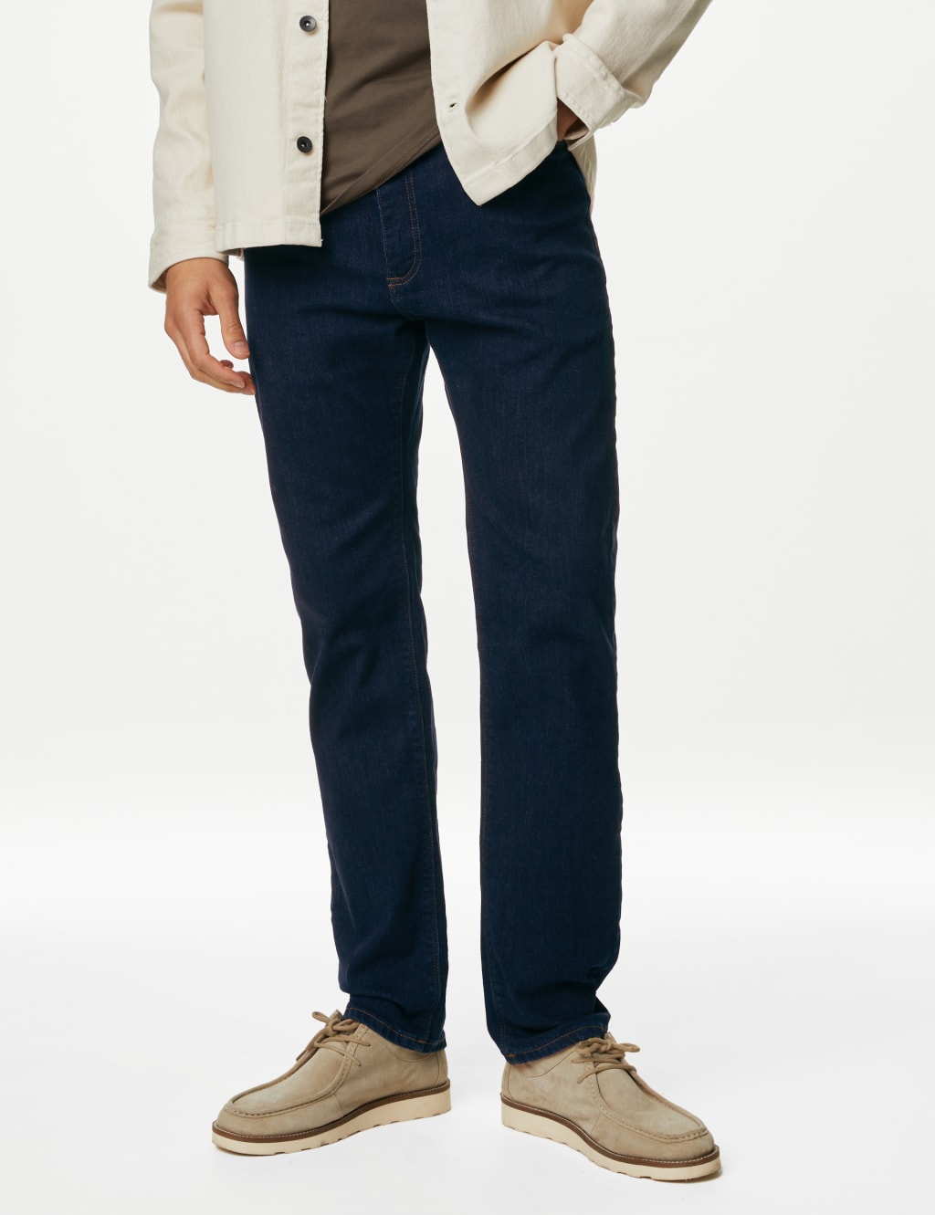 Men’s Straight-Fit Trousers at M&S