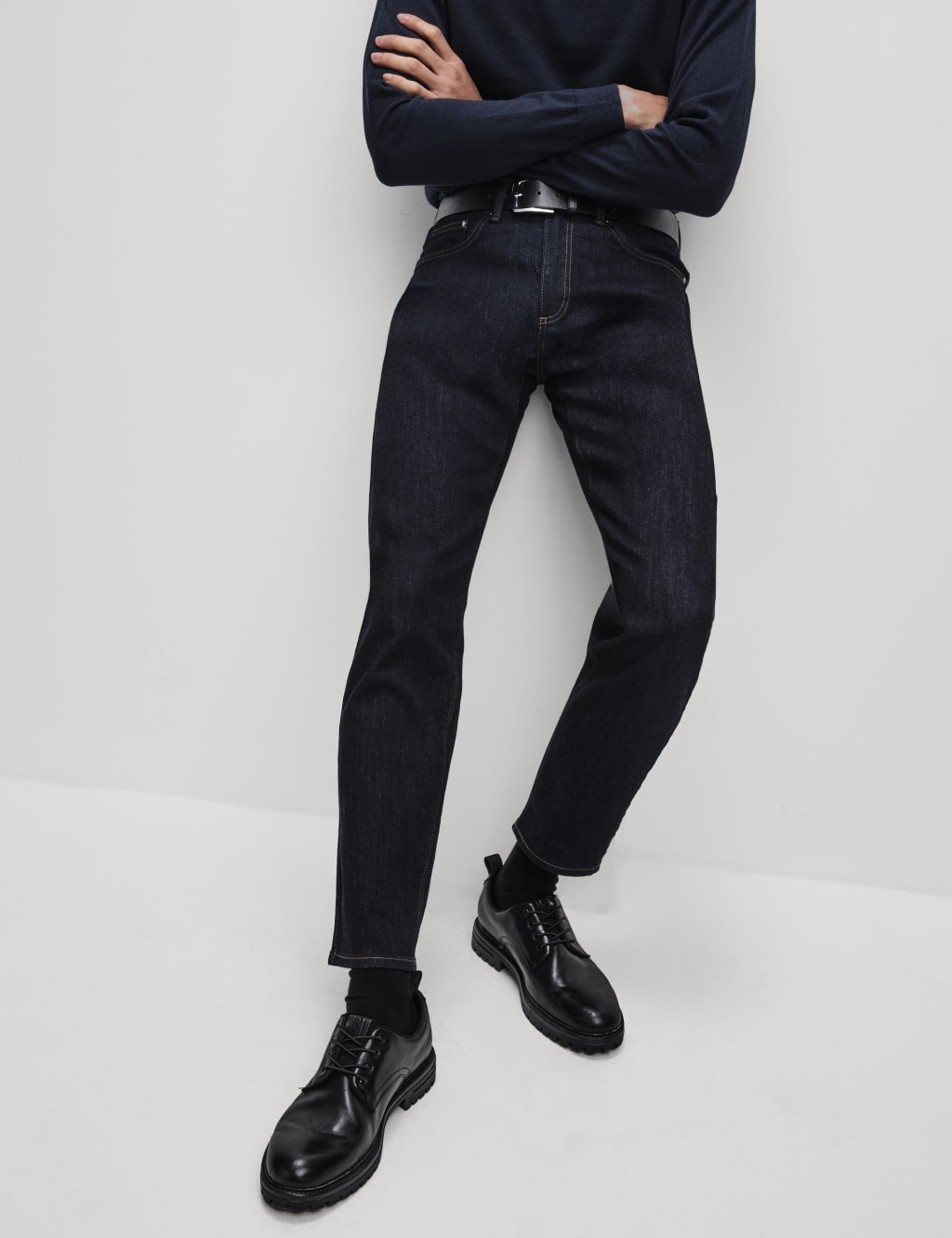Men's Tapered-Fit Trousers at M&S