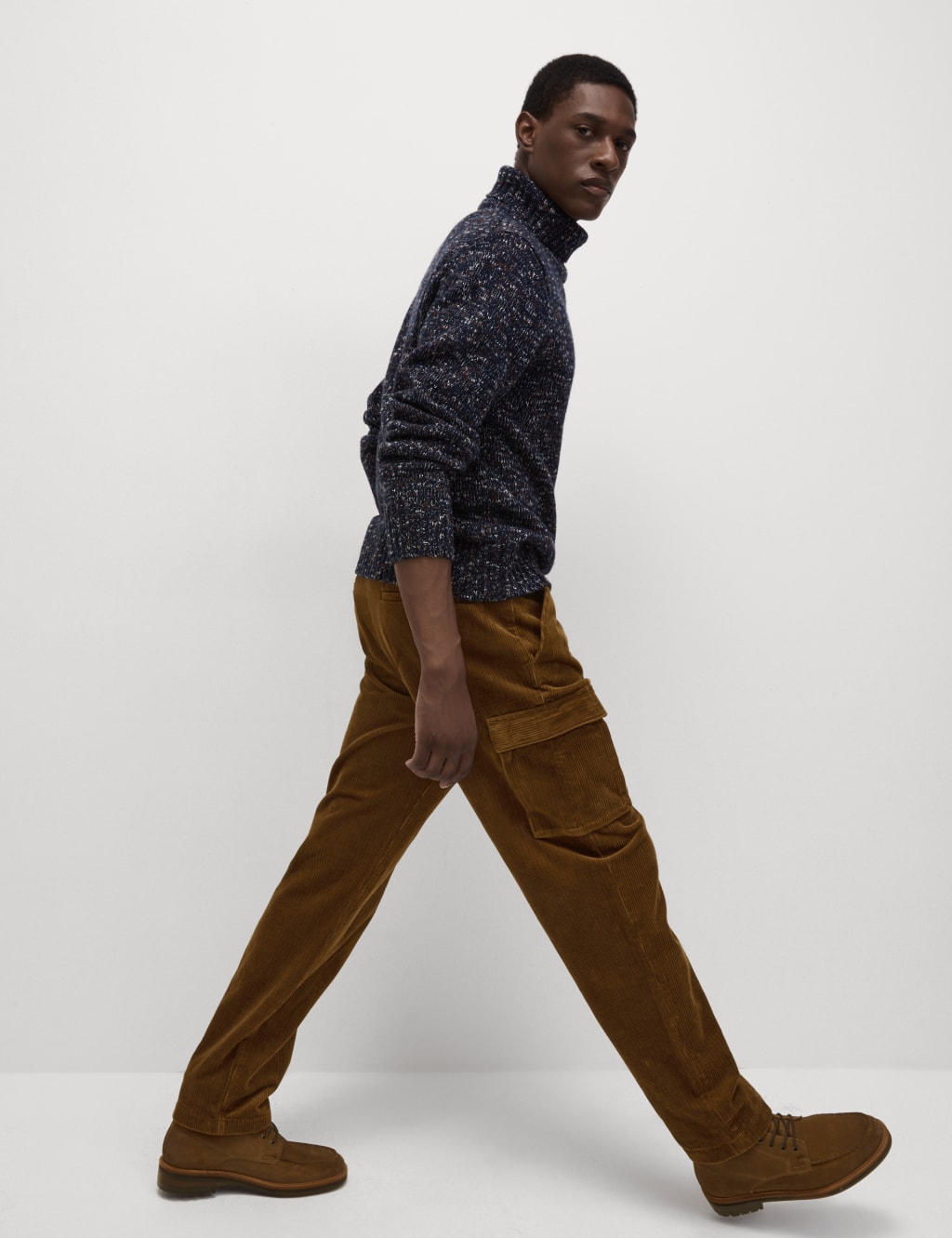 Men's Tapered-Fit Trousers at M&S