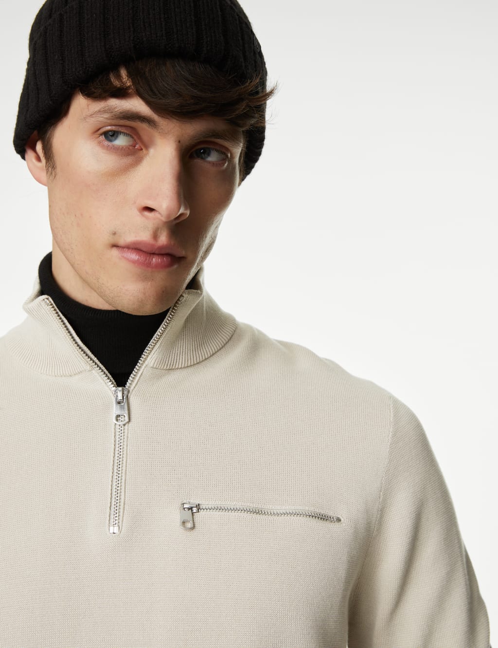 Page 2 - Men's Half-Zip Jumpers at M&S