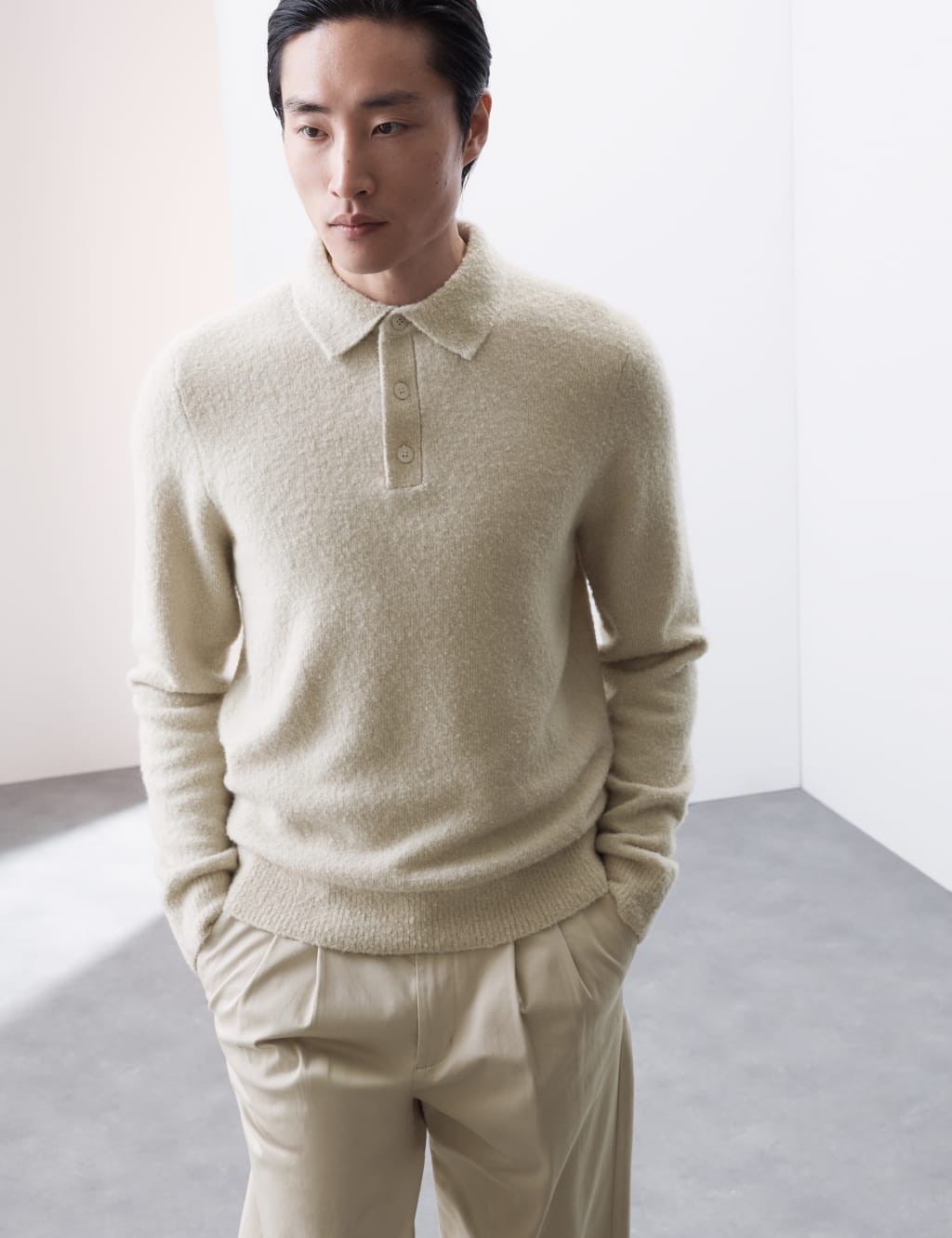 Men's Knitted Polo Shirts at M&S