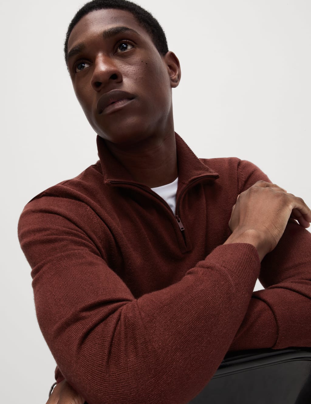 Page 2 - Men's Half-Zip Jumpers at M&S