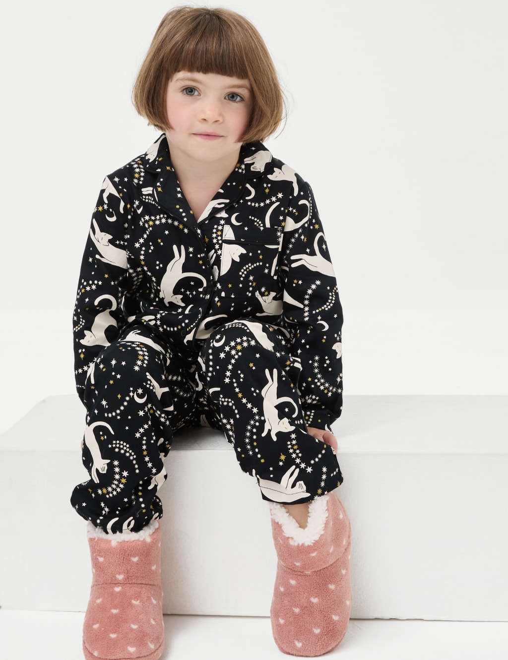 Girls’ Long-sleeved Pyjamas at M&S