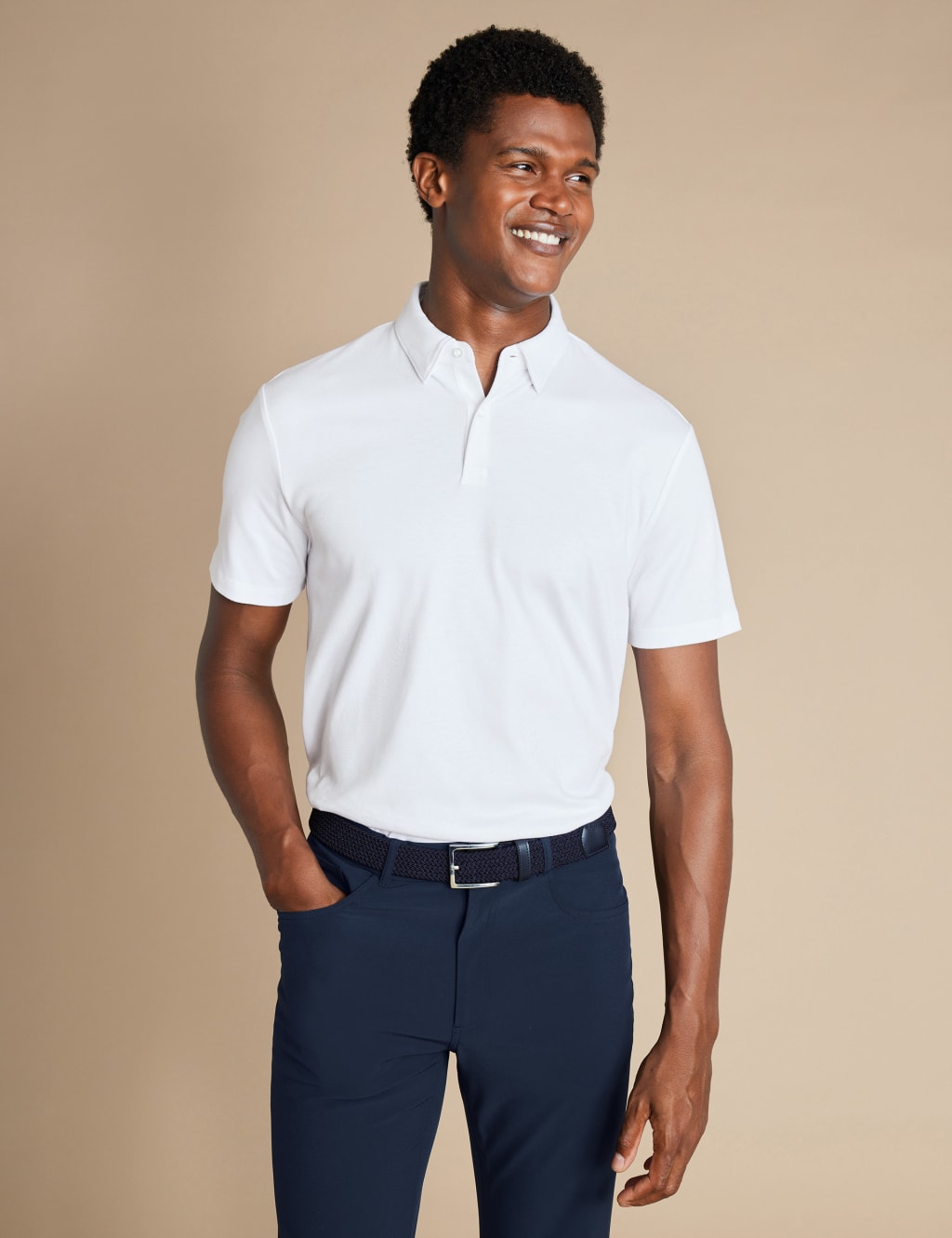 Men’s White Polo Shirts at M&S