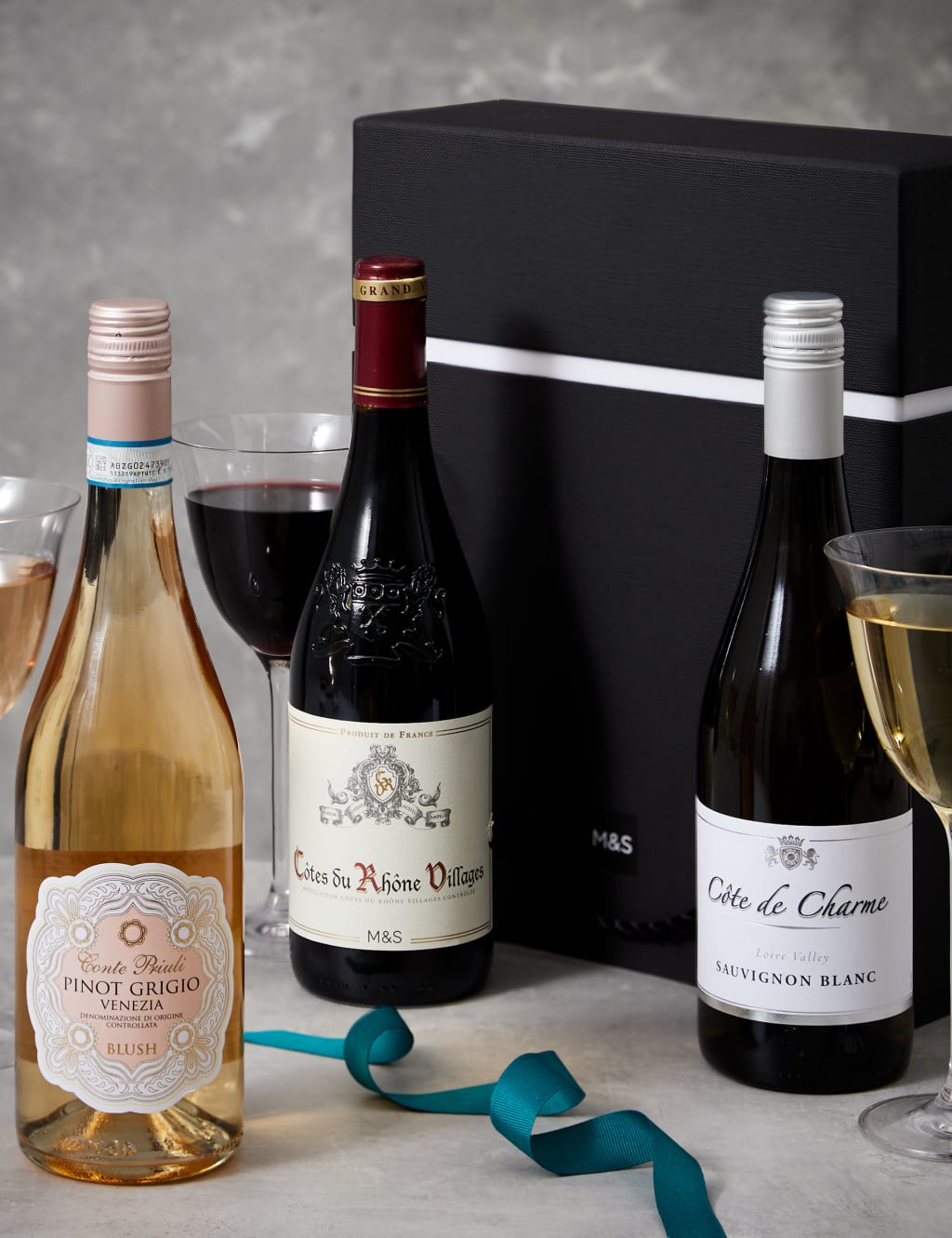 The Connoisseur’s Choice Wine Trio Gift Box | M&S