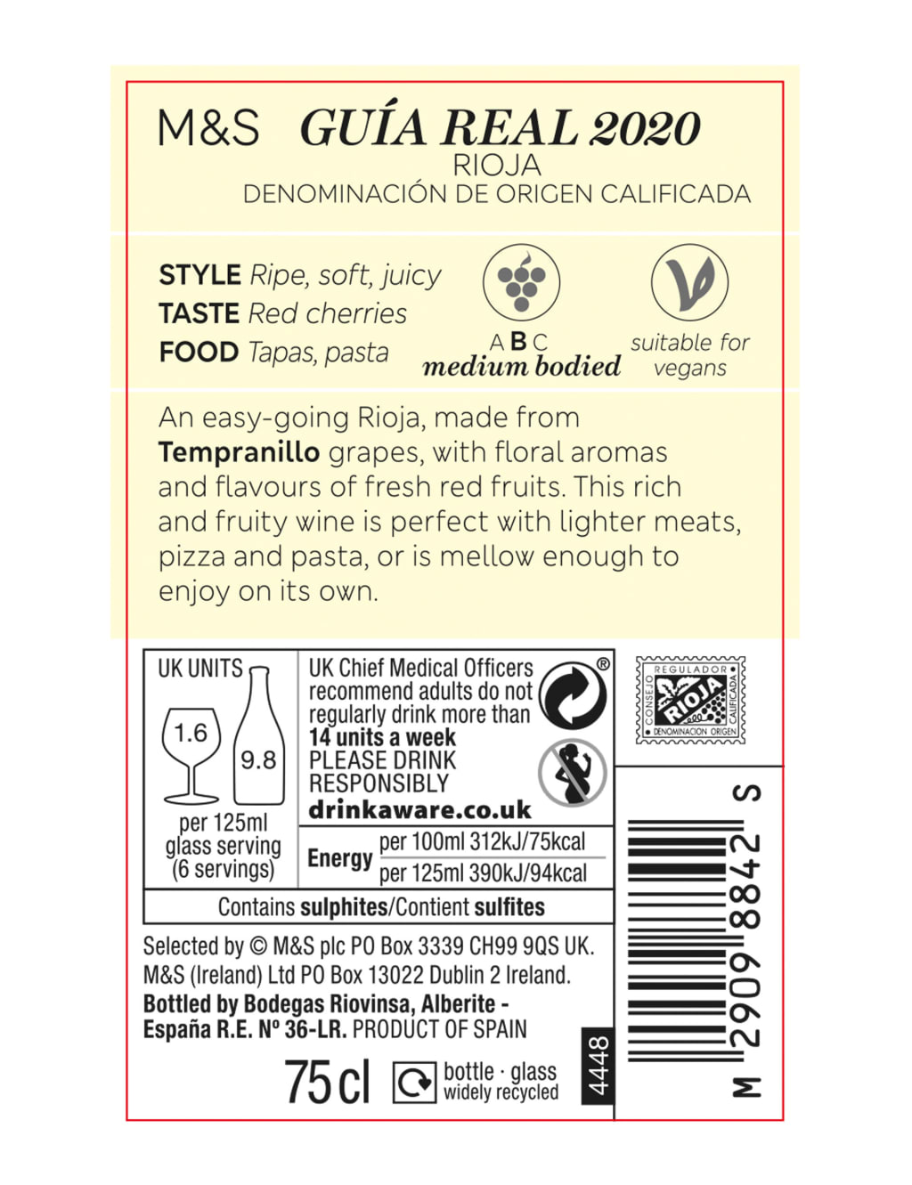 Guia Real Rioja - Case of 6 | M&S