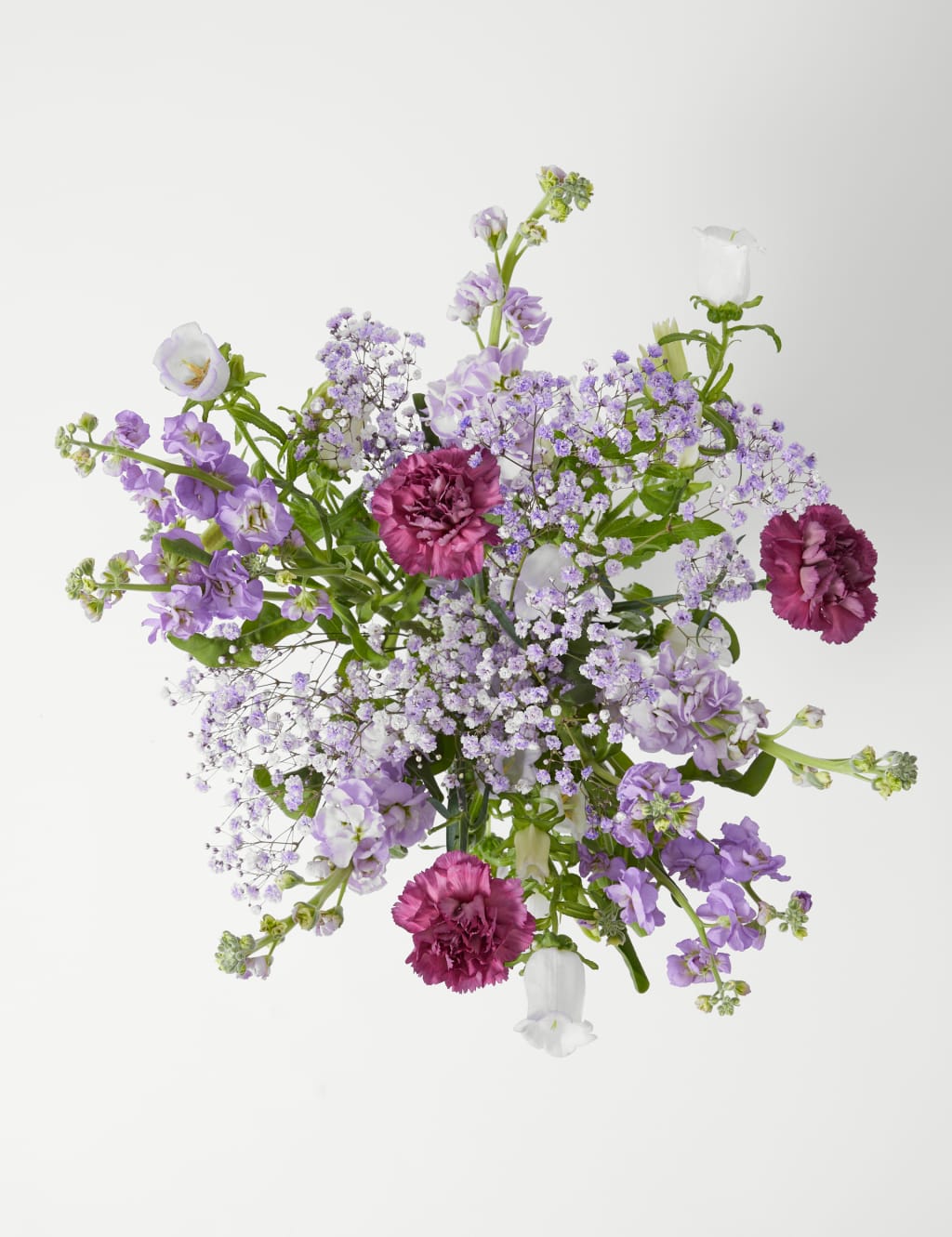 Carnation, Stock & Campanula Bouquet With Tote Bag | M&S