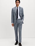 Tailored Fit Check Stretch Suit | M&S ES