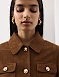 Suede Collared Pocket Cropped Jacket | CARAMEL | Jackets | M&S CA