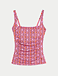 360 Tummy Control Printed Padded Tankini Top | FUCHSIA MIX | Tankinis ...