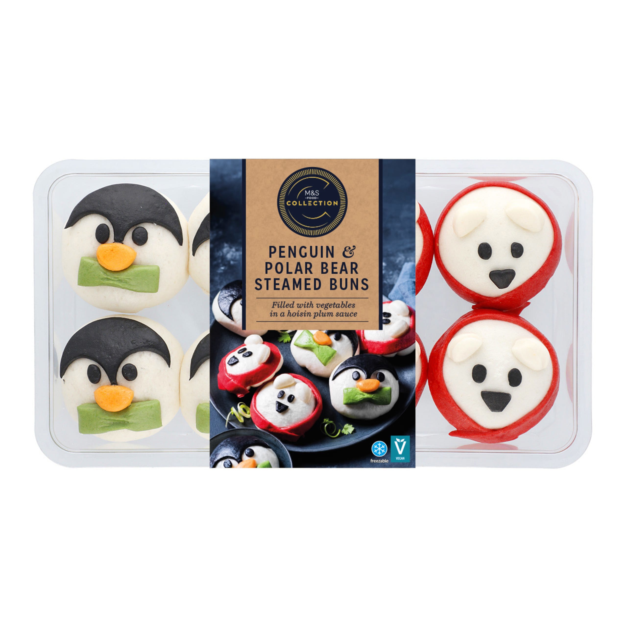 Collection Penguin and Polar Bear Steamed Buns | M&S