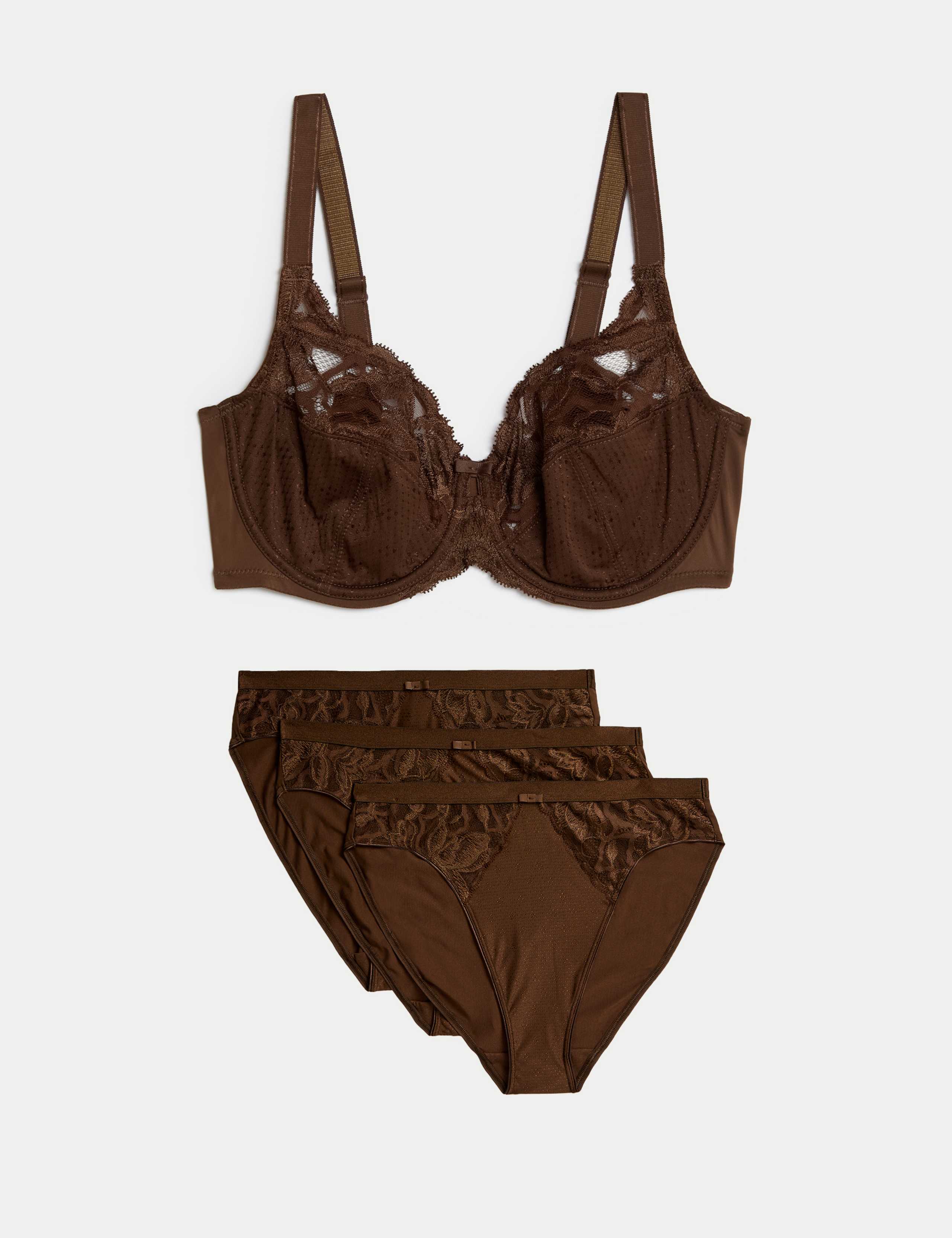 Wild Blooms Wired Full Cup Bra Set A-E | M&S