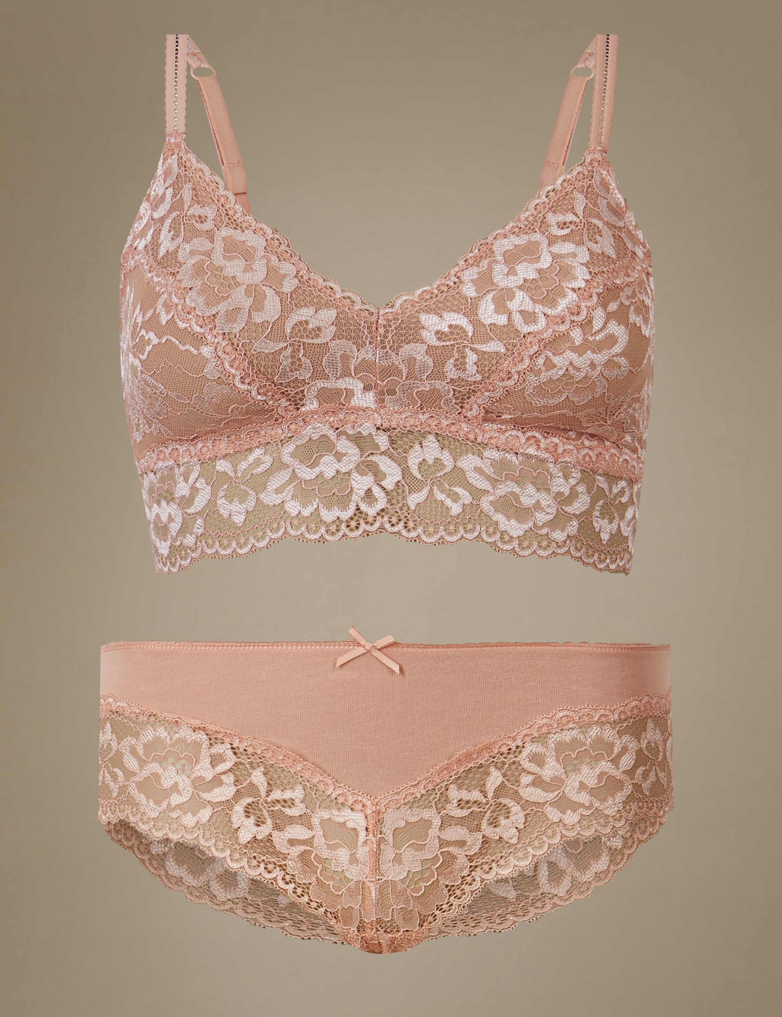 Louisa Lace Set with Bralet | M&S