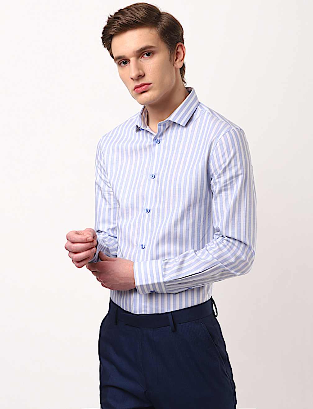 Buy Autograph Stripe Dobby Shirt at Marks & Spencer