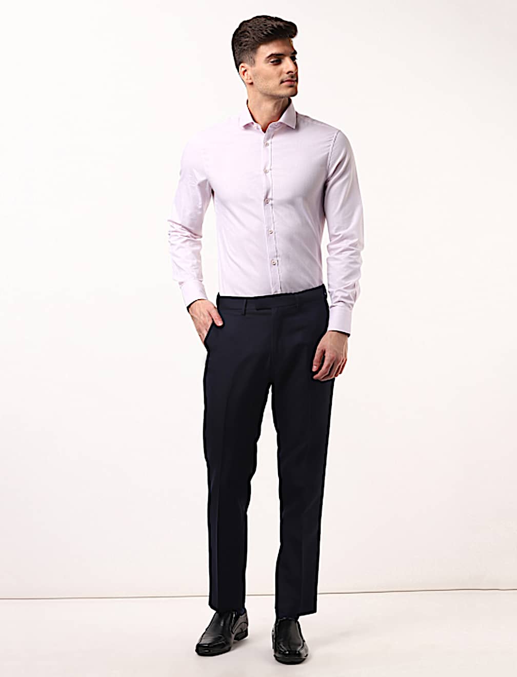 Buy PV Slim Herringbone Trouser at Marks & Spencer