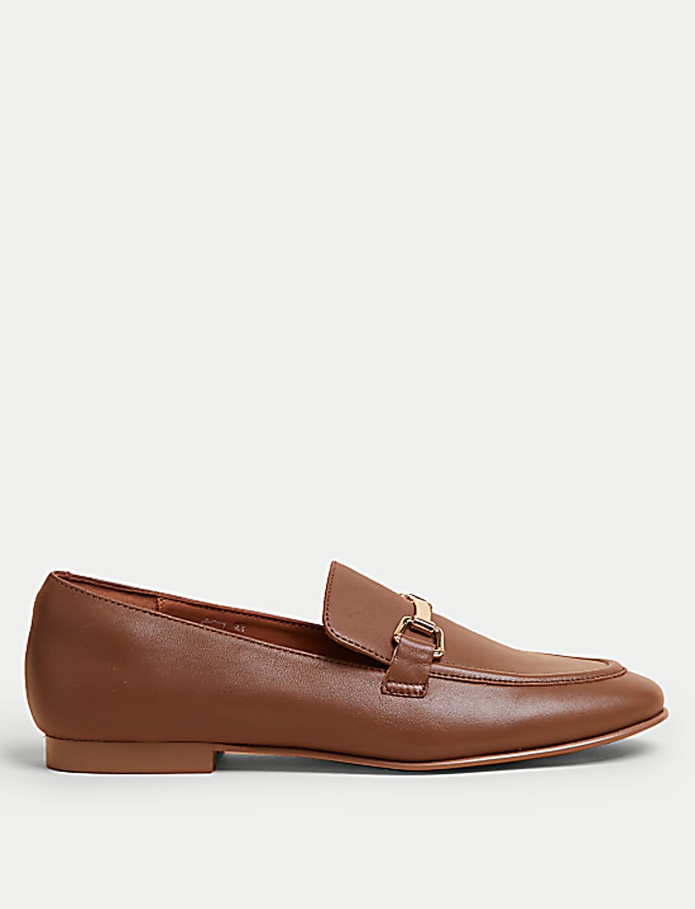 Buy Leather Bar Trim Flat Loafers at Marks & Spencer