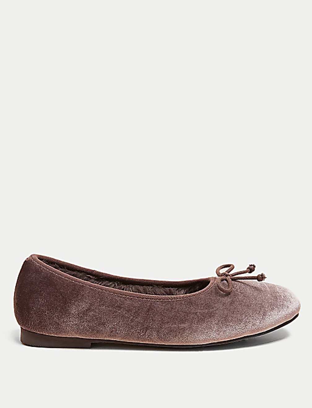 Buy Velvet Bow Ballerina Slipper at Marks & Spencer