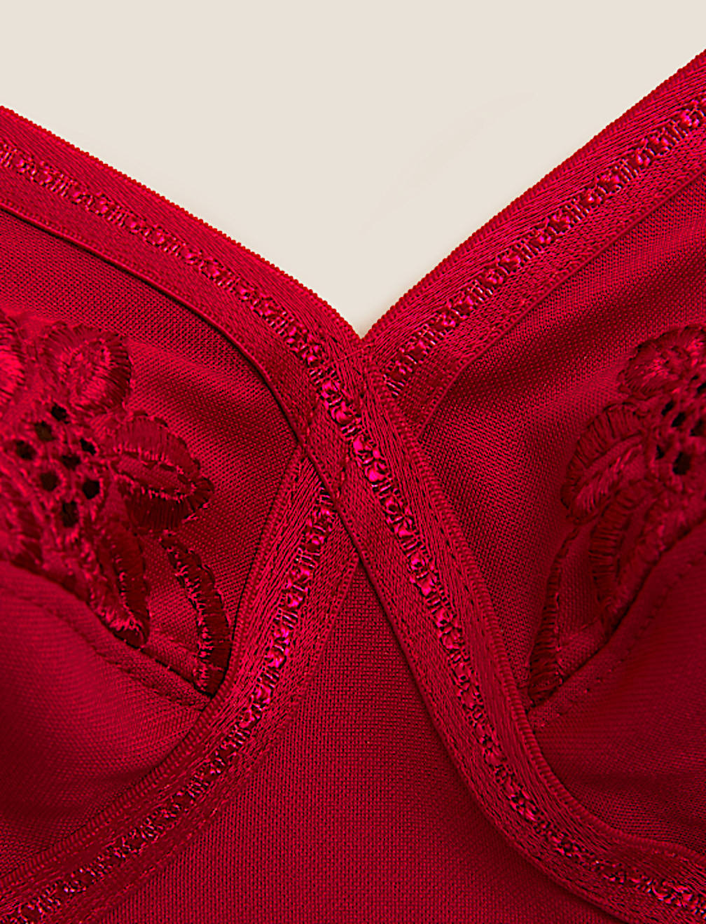 Buy Cotton Mix Embroidered Bra at Marks & Spencer