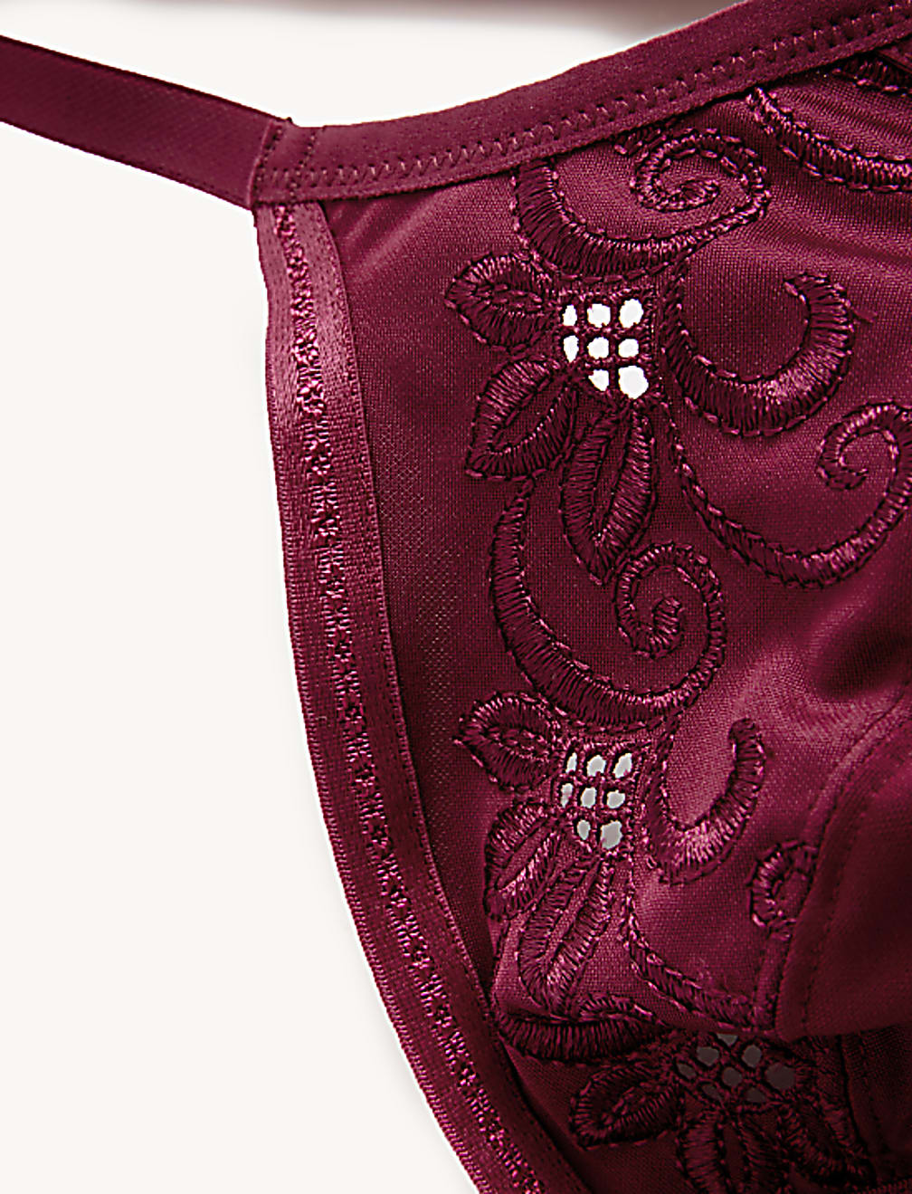 Buy Cotton Mix Embroidered Regular Fit Bra at Marks & Spencer