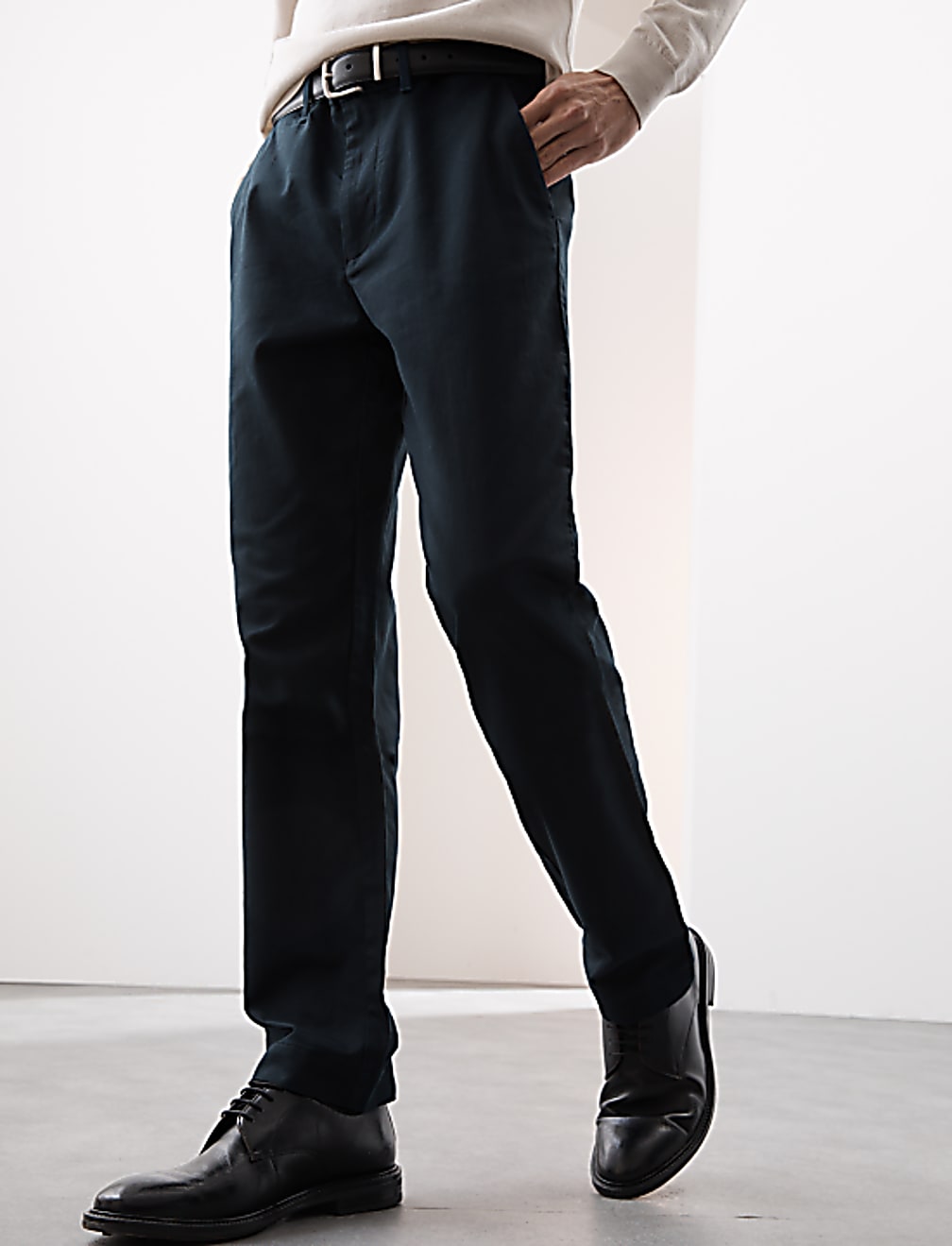 Buy Regular Fit Italian Chinos at Marks & Spencer