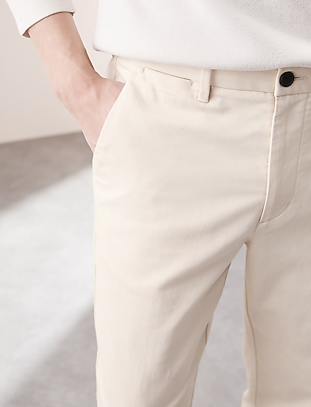 Buy Regular Fit Italian Chinos at Marks & Spencer