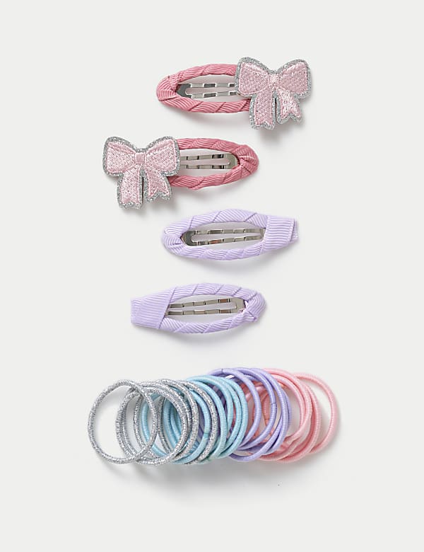 Pink and Purple Hair band and Clip Set | Hair Accessories | M&S TW