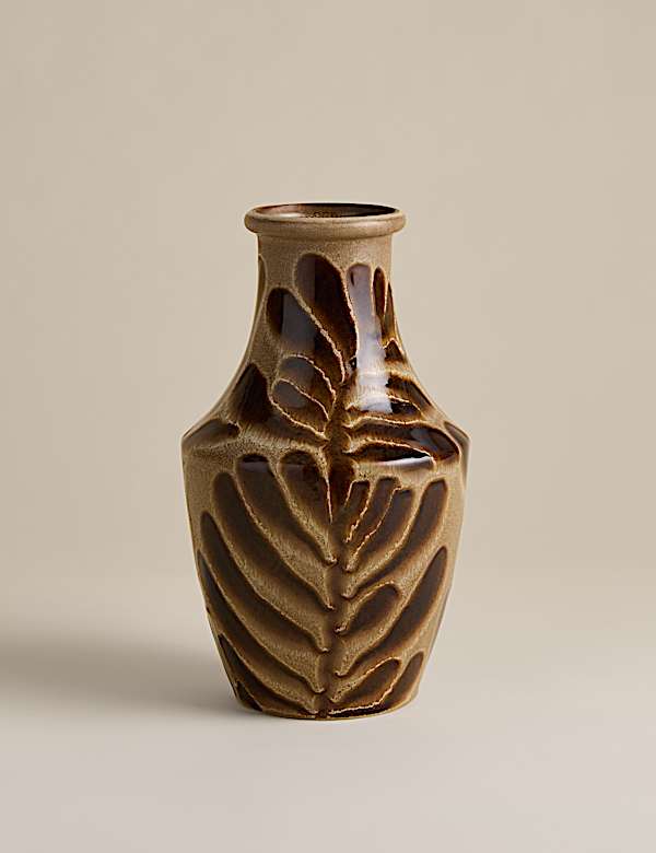 Reactive Leaf Ceramic Vase | Vases | M&S AU